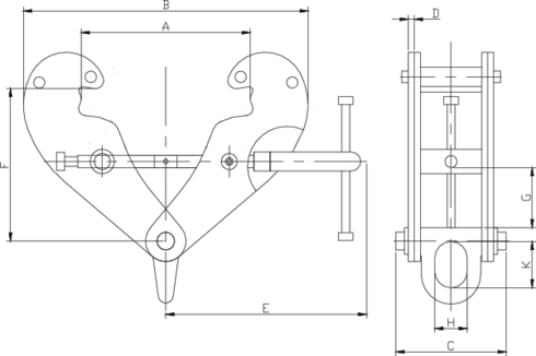 KSBO Spindle Beam Clamps with Eye - Safe and Convenient | REMA