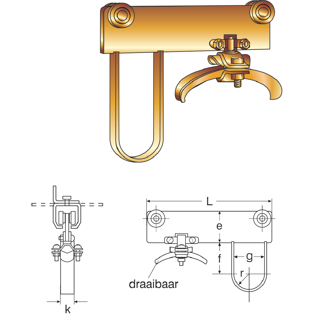REMA round cable carrier trolleys for C-profiles | REMA