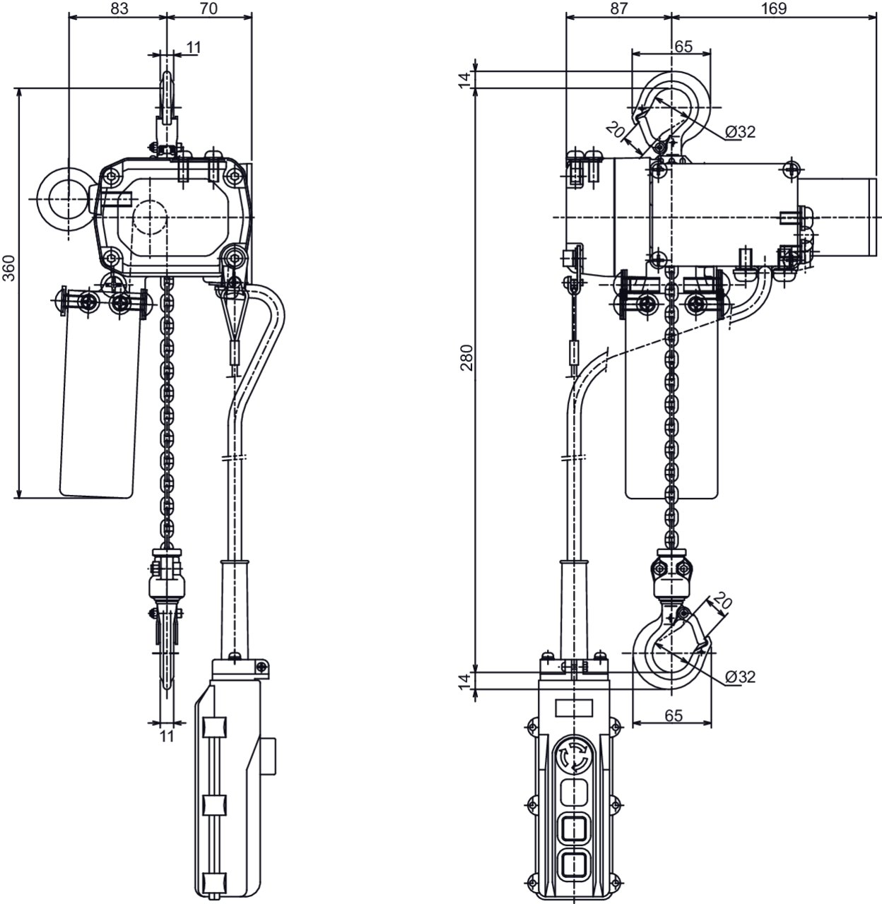 REMA BETA electric chain hoist