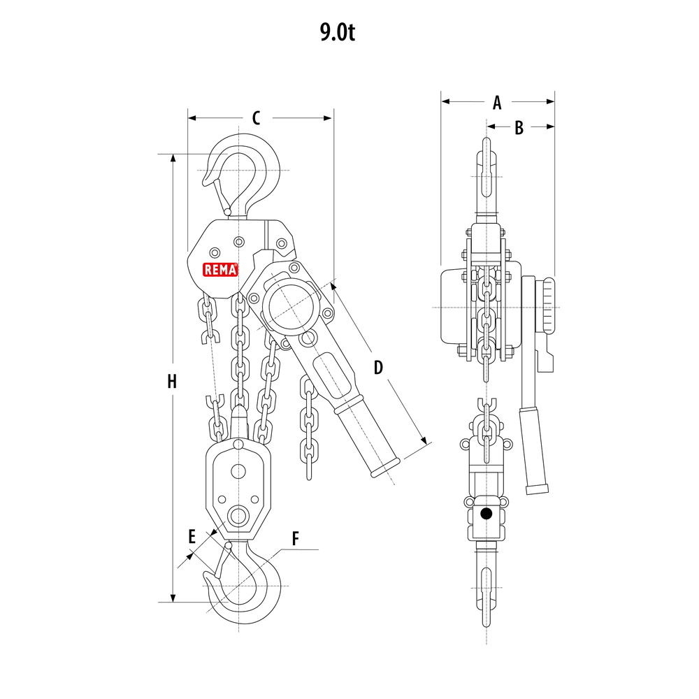 REMA X-Line lever hoist | REMA