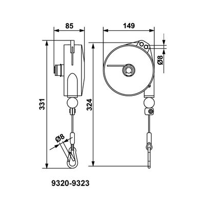Tool balancer, medium-weight design | REMA