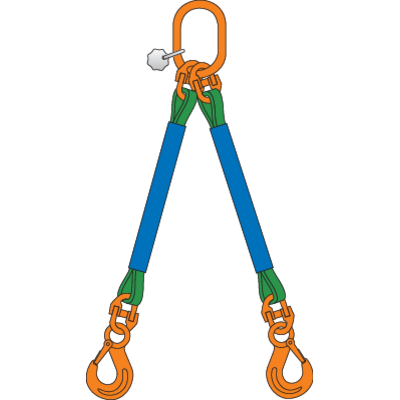 2-leg round sling assy with chain components (G10) | REMA