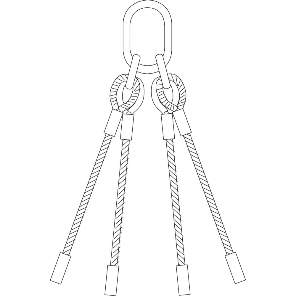 Wire rope slings 4-leg with chain components | REMA