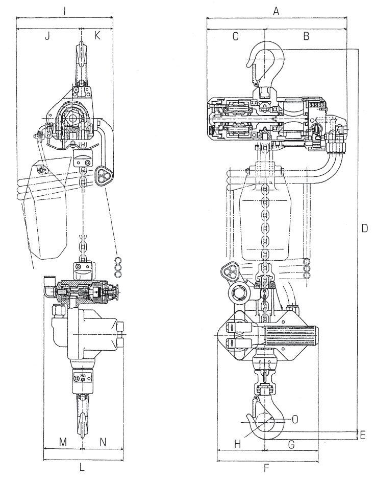 Chain Hoist Drawing at Ruby Dougharty blog